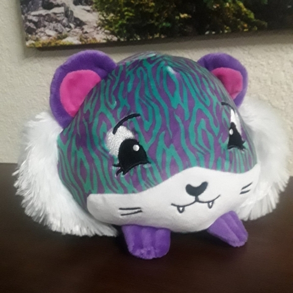Toys | Pikmi Pops Surprise Purple And Green Striped Tiger Plush Stuffed ...